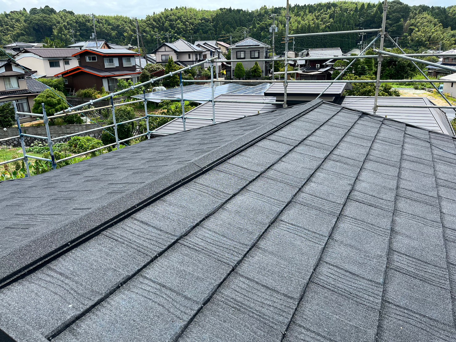 下松市T様邸屋根カバー葺き工事｜ブログ｜新着情報｜（山口県岩国市・周南市の屋根リフォーム・外壁塗装リフォームならやねや職人〈ナガタニ興産〉）